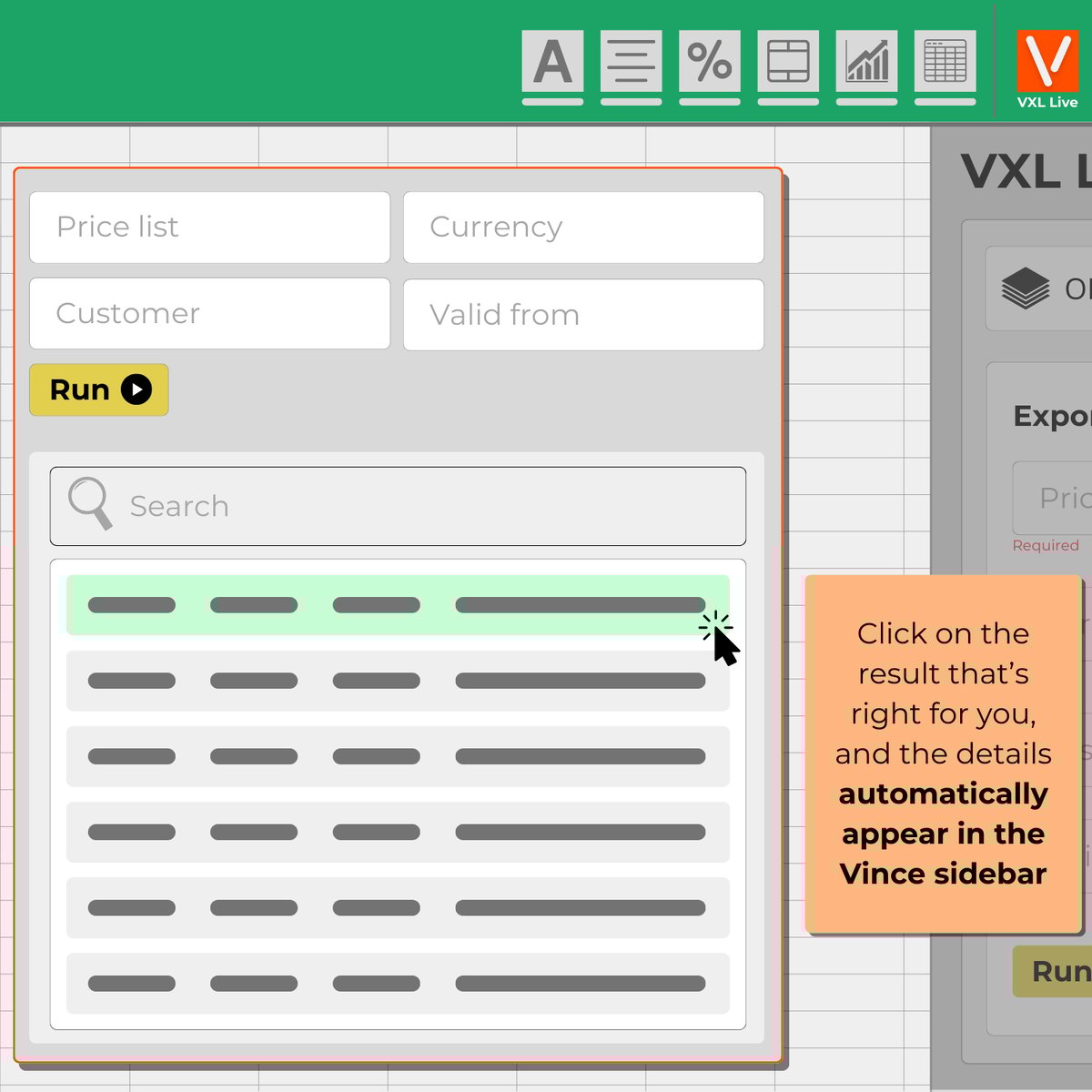The fastest way to find the right input data in VXL